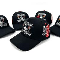 China A Frame Cotton Fabric Mens Baseball Hat 5 Panel Custom Embroidered Logo for sale