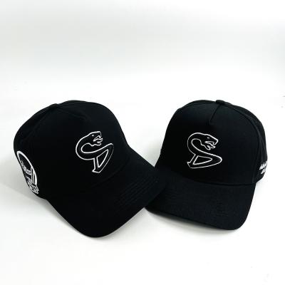 China 100% Cotton 5 Baseball Caps Panel Structured Suede Brim Custom Embroidery Logo for sale