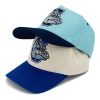 China Custom Ball Caps 100% Cotton Unisex Embroidery Logo 5 Panel Structured Two tone Snapback A Frame Sport for sale