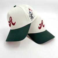 China Custom Baseball Caps 3D Puff Embroidery A Frame 5 Panel Two Tone Design for sale