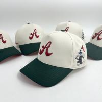 China Custom Baseball Caps 3D Puff Embroidery A Frame 5 Panel Two Tone Design for sale