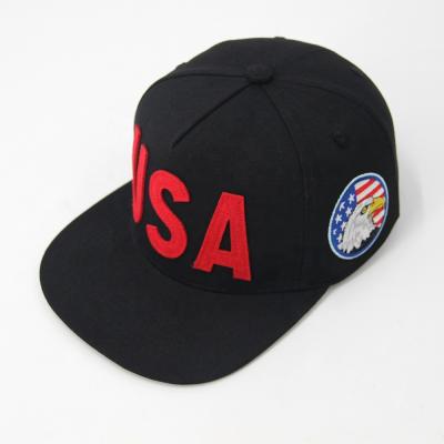 China 5 Panel Acrylic Snapback Hat Custom Embroidery Patch Gorras Sports Structured Flat Brim for sale