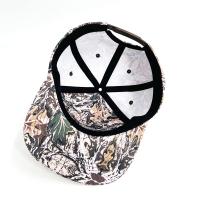 China Unstructured Camouflage Snapback Hat Custom Embroidery Patch Camo 5 Panel Adjustable Cap for sale