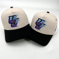 China Personalized Baseball Caps Custom 5 Panel Cotton With 3D Embroidery Snap Back for sale