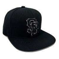 China Custom 3D Embroidered 6 Panel Snapback Caps Flat Bill Brim Unstructured Adjustable for sale