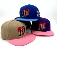 China Embroidered Snapback Hat 3D Custom Logo Men Women Sports Baseball Flat Brim Adjustable Cap for sale