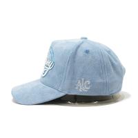 China Custom 3D Embroidery Logo Baseball Caps Suede 6 Panel A Frame Outdoor Gamuza Snapback Sports Curved Brim for sale