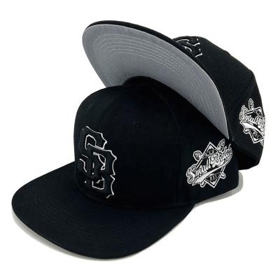 China Men Women Snapback Hats 3D Embroidery Custom Logo Sports Baseball Cap Adjustable Flat Brim for sale