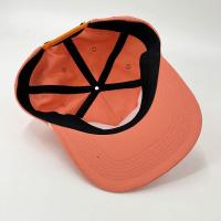 China Woven Patch 3D Embroidered Snapback Hat Cotton 5 Panel Soft Fabric Flat Bill Adjustable Cap for sale