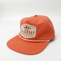 China Woven Patch 3D Embroidered Snapback Hat Cotton 5 Panel Soft Fabric Flat Bill Adjustable Cap for sale