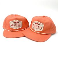 China Woven Patch 3D Embroidered Snapback Hat Cotton 5 Panel Soft Fabric Flat Bill Adjustable Cap for sale