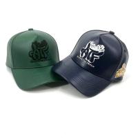 China Outdoor Baseball Hat Customized 5 Panel Structured Leather Sport Style 3D Embroidery for sale