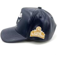 China Outdoor Baseball Hat Customized 5 Panel Structured Leather Sport Style 3D Embroidery for sale