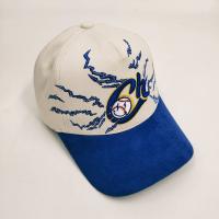 China Team Baseball Cap 5 panel Mid Profile Viewer In Suede Interior Stitch Cotton Snapback Silk Fabric Covers Embroidery for sale
