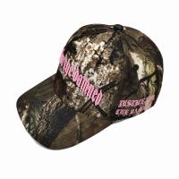 China Pure Cotton Real Tree Leaf Baseball Caps Camo Flame 3D Embroidery Letter Hunting Outdoor Sport Pink Stitching Camo for sale