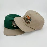 China Embroidery Cotton 5 Panel Snapback Caps Custom Logo Flat Bill Unstructured Adjustable for sale