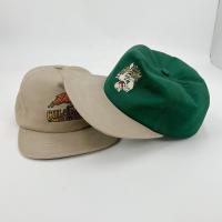 China Embroidery Cotton 5 Panel Snapback Caps Custom Logo Flat Bill Unstructured Adjustable for sale