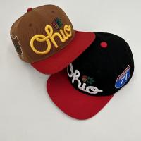 China Suede 3D Puff Embroidery Snapback Caps Structured Flat Brim Acrylic Custom Adjustable for sale