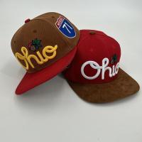 China Suede 3D Puff Embroidery Snapback Caps Structured Flat Brim Acrylic Custom Adjustable for sale