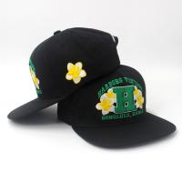 China Hip Hop Custom 3D Embroidery Snapback Cap Baseball Hat Flat Brim Fitted Sports Adjustable for sale