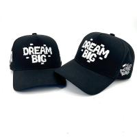 China Custom A Frame 5 Panel Baseball Caps 100% Cotton 3D Embroidered Two Tone for sale