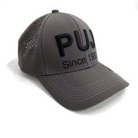 China 6 Panel Laser Cut Perforated Golf Dad Hat Waterproof 3D Embroidery Baseball Cap for sale