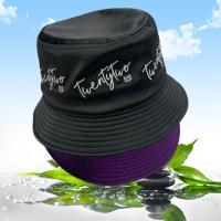 China Custom Bucket Hats Embroidery logo Custom Digital Printing Sun Visor Satin Bucket Hat for sale