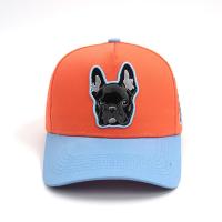 China Flat Brim Baseball Hat Two tone Customize Embroidered 5 panel Mid Profile 3D Patch Embroidered Custom Cotton Sport for sale