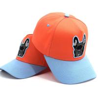 China Flat Brim Baseball Hat Two tone Customize Embroidered 5 panel Mid Profile 3D Patch Embroidered Custom Cotton Sport for sale