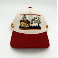 China 100% Cotton Twill 5 Baseball Caps Panel Two Tone Color With Customize Logo A Frame for sale
