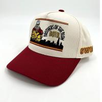 China 100% Cotton Twill 5 Baseball Caps Panel Two Tone Color With Customize Logo A Frame for sale