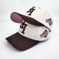 China Embroidered Letters 6 Baseball Caps Panel Mid Profile Customized Side Back Snapback 3D Embroidery Cotton Two Tone for sale