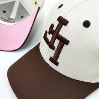 China Embroidered Letters 6 Baseball Caps Panel Mid Profile Customized Side Back Snapback 3D Embroidery Cotton Two Tone for sale
