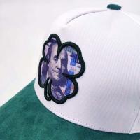 China Structured Baseball Cap Two tone Cotton 3D Patch Embroidered 5 panel Mid Profile Custom Pattern Custom Suede for sale