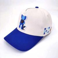 China Two tone Customize Embroidered 5 panel Baseball Caps Mid Profile Patch Embroidered Custom Cotton Sport Trucker for sale
