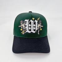 China Personalized Embroidered 5 Baseball Caps Panel Mid Profile Custom Embroidery Cotton Trucker for sale