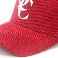 China Customized Corduroy 5 Baseball Caps Panel Caps 3D Embroidered Structured Sports for sale