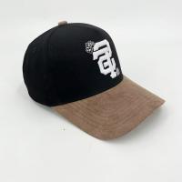 China Embroidered Baseball Cap Custom 3D Suede Made Curl Brim Structured Sports A Frame K Frame Outdoor for sale