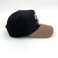 China Embroidered Baseball Cap Custom 3D Suede Made Curl Brim Structured Sports A Frame K Frame Outdoor for sale