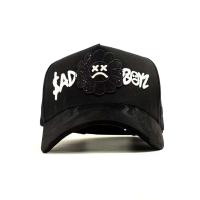 China US Mexico Street Rhinestone Baseball Hat Custom Satin Taping With 3D Logo for sale
