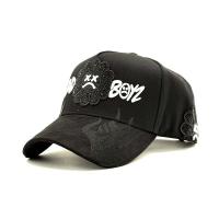 China US Mexico Street Rhinestone Baseball Hat Custom Satin Taping With 3D Logo for sale