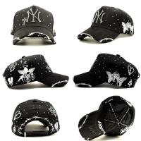 China GCHATS×Ny Streetwear Baseball Caps 3D Embroidery Adjustable Size for sale