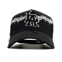 China US-Mexico Street LA Rhinestone Baseball Hat Breathable For Unisex for sale
