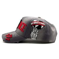 China Streetwear Baseball Hats Distressed Satin Lining for sale