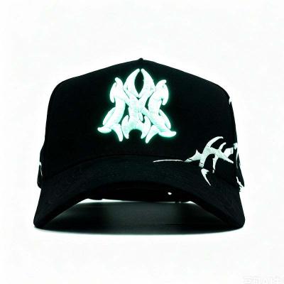 China Glow Dark Gothic Embroidered Baseball Caps Streetwear Snapback With Liberty Tribal Thorn for sale