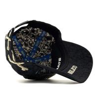 China Streetwear Baseball Cap Vintage Gothic Belico Big B Logo Skull Cross Bone 3D Embroidery Dad Allover Skull Pattern for sale