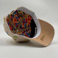 China Custom Embroidered Hats American Mexican Street Style Colorful Leather Rhinestone VC 3D Detail for sale