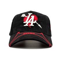 China Corduroy Baseball Hat Street Fashion With 3D Embroidered Glow Dark Logo for sale