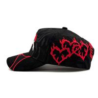 China Corduroy Baseball Hat Street Fashion With 3D Embroidered Glow Dark Logo for sale
