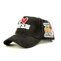 China Baseball Hats Streetwear I Love Latinas Black Suede Big Booty Latinas Multi patch Embroidered Y2K Adjustable for sale